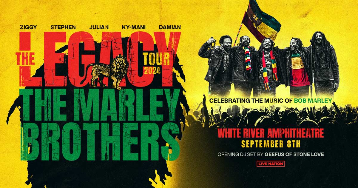 The Marley Brothers: The Legacy Tour in Auburn at White River