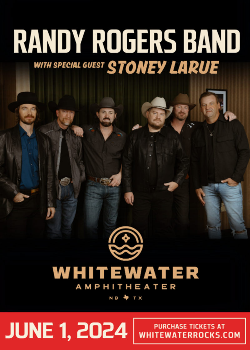 Randy Rogers Band in New Braunfels at Whitewater Amphitheater