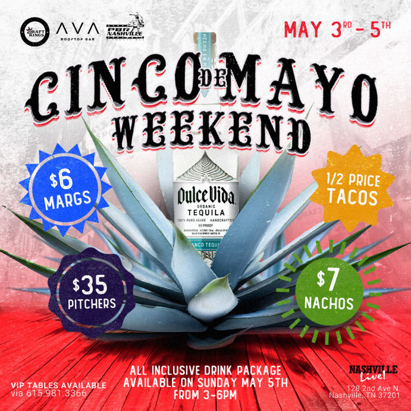 Cinco De Mayo in Nashville at AVA Rooftop Bar