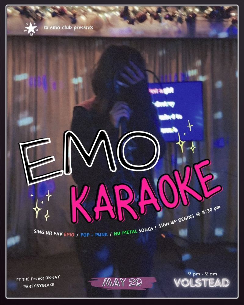 Emo Karaoke - hosted by TX Emo Club in Austin at Hotel Vegas & The