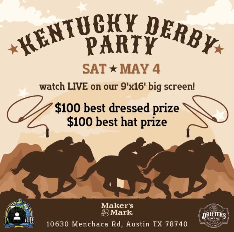 Kentucky Derby Party in Austin at Drifters Social Coffee