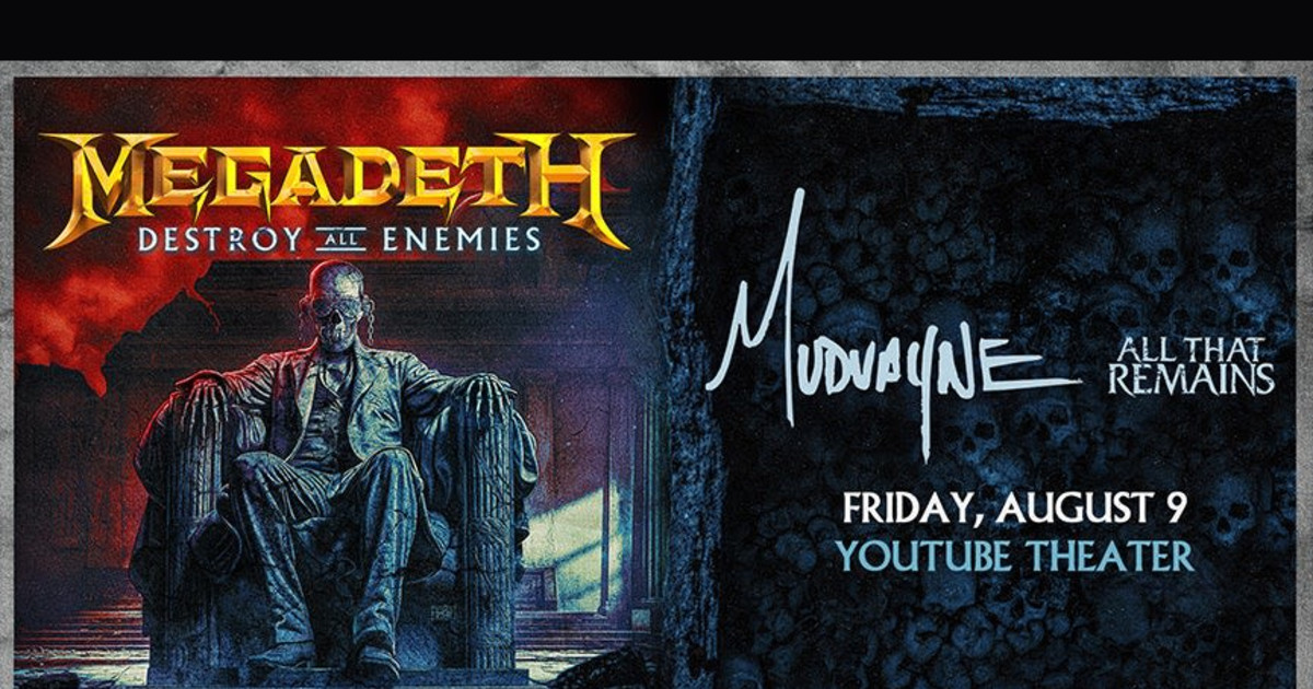 Megadeth, Destroy All Enemies Tour in Inglewood at YouTube