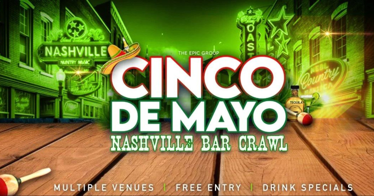 Cinco de Mayo Nashville Bar Crawl in Nashville at W Nashville