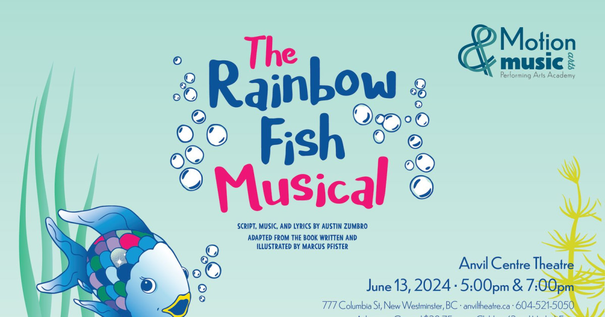 The Rainbow Fish Musical in New Westminster at Anvil Theatre