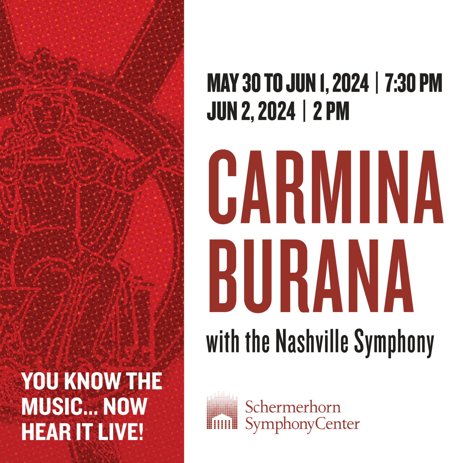 Carmina burana in Nashville at Schermerhorn Symphony Center