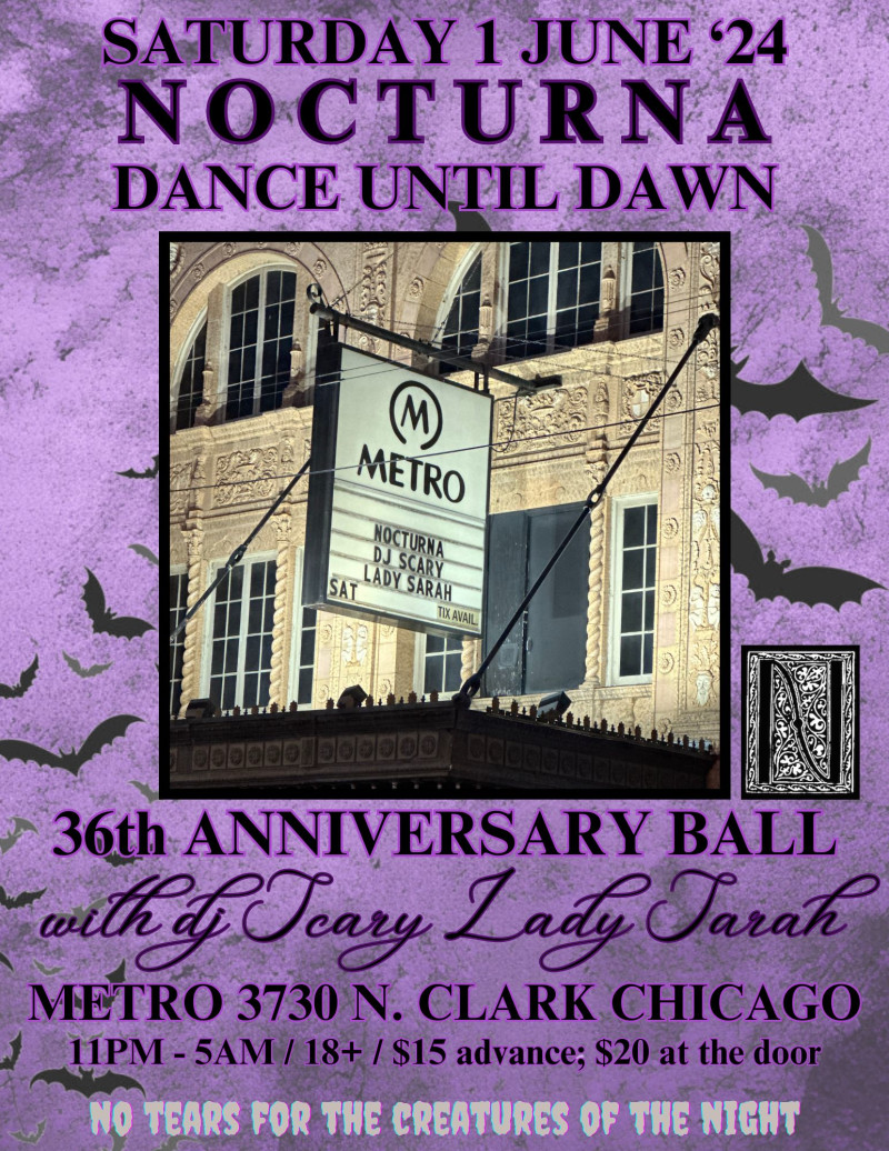 Nocturna- Goth Dance Night- 36th Anniversary Ball w/ DJ Scary