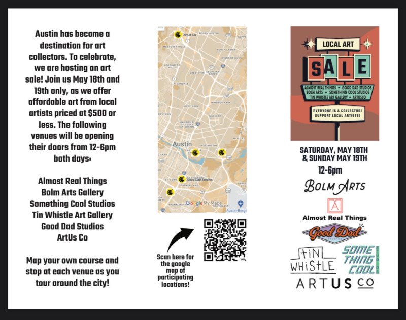 Affordable Art Sale Weekend in Austin at ArtUs Co