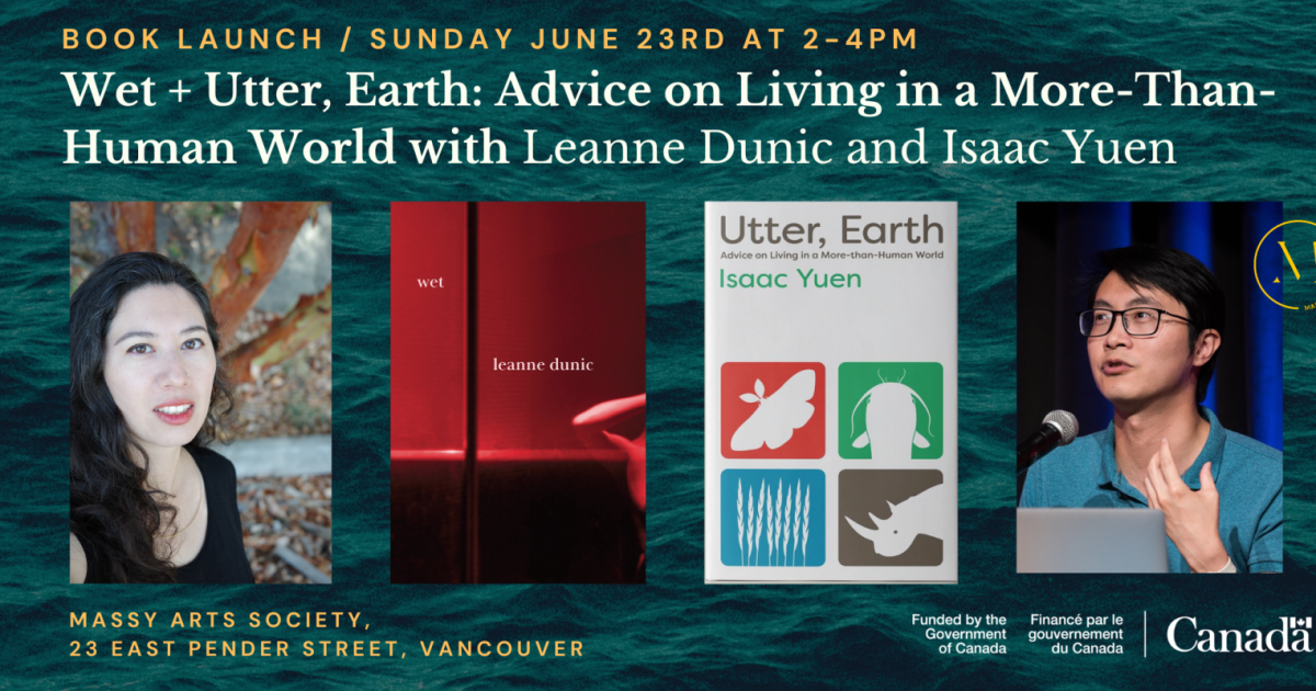 Dual Book Launch: Wet + Utter, Earth with Leanne Duric and Isaac