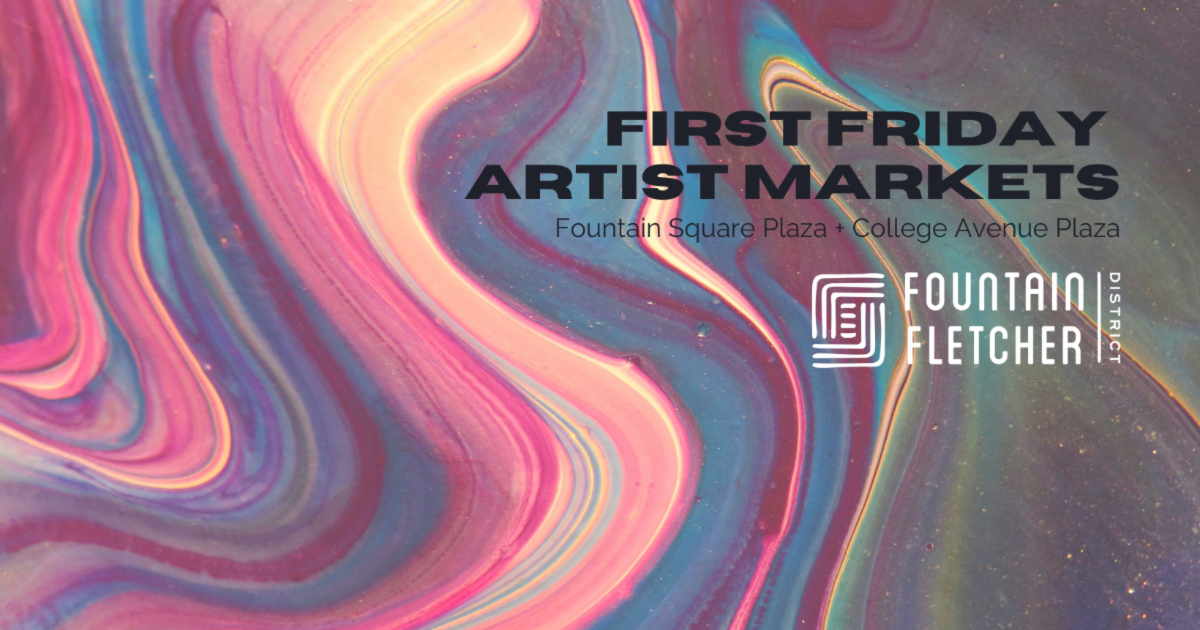 First Friday Artist Market in Indianapolis at Fountain Square