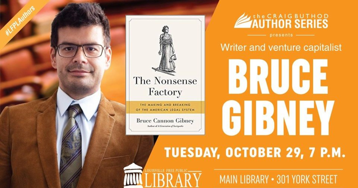 Bruce Gibney, Craig Buthod Author Series in Louisville at