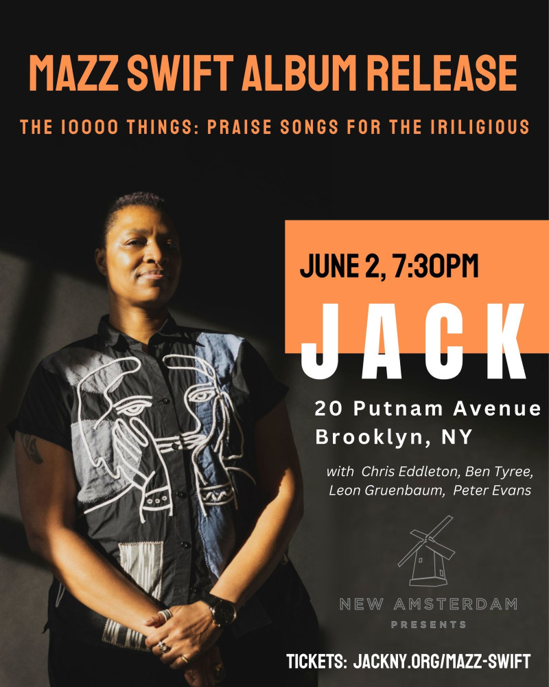 MAZZ SWIFT: ALBUM RELEASE in Brooklyn at JACK