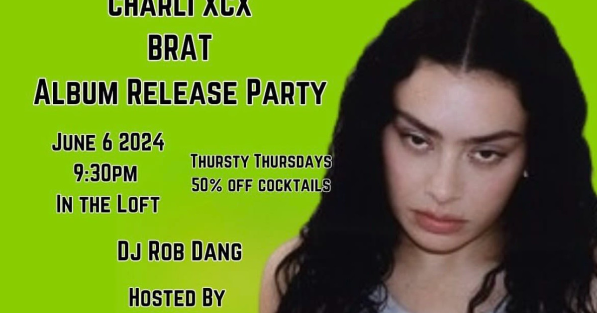 CHARLI XCX BRAT ALBUM LISTENING PARTY in Vancouver at Numbers