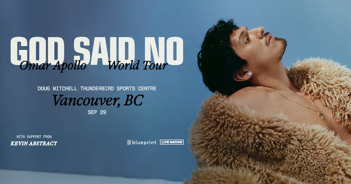 Omar Apollo: God Said No Tour in Vancouver at Doug Mitchell
