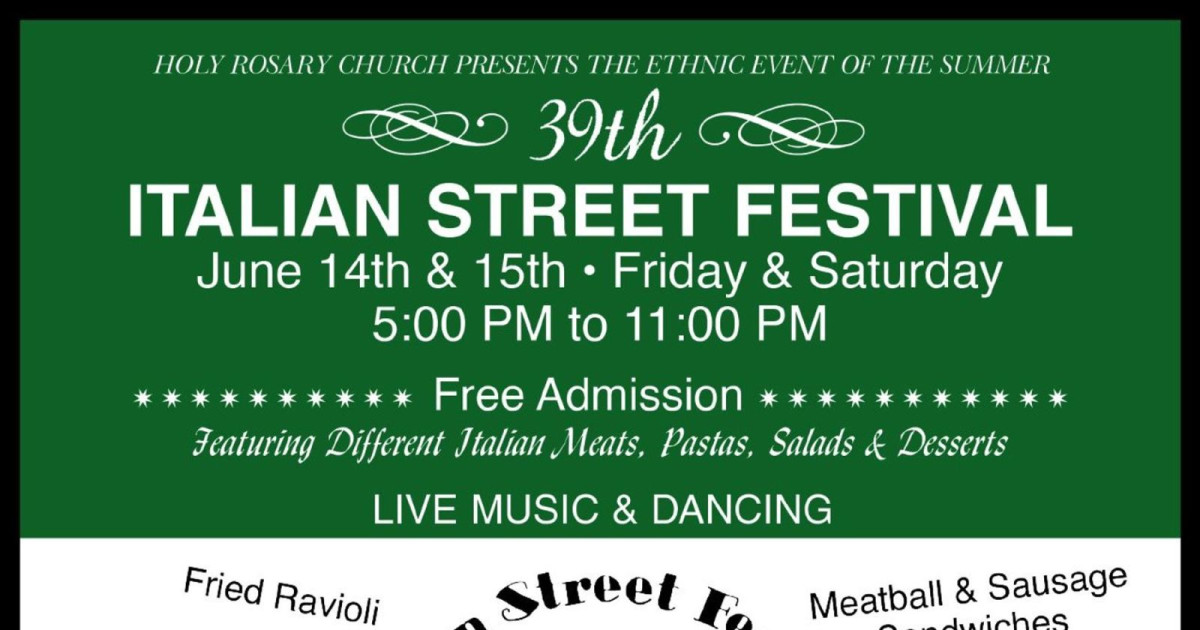 Holy Rosary Italian Street Festival in Indianapolis at Our Lady