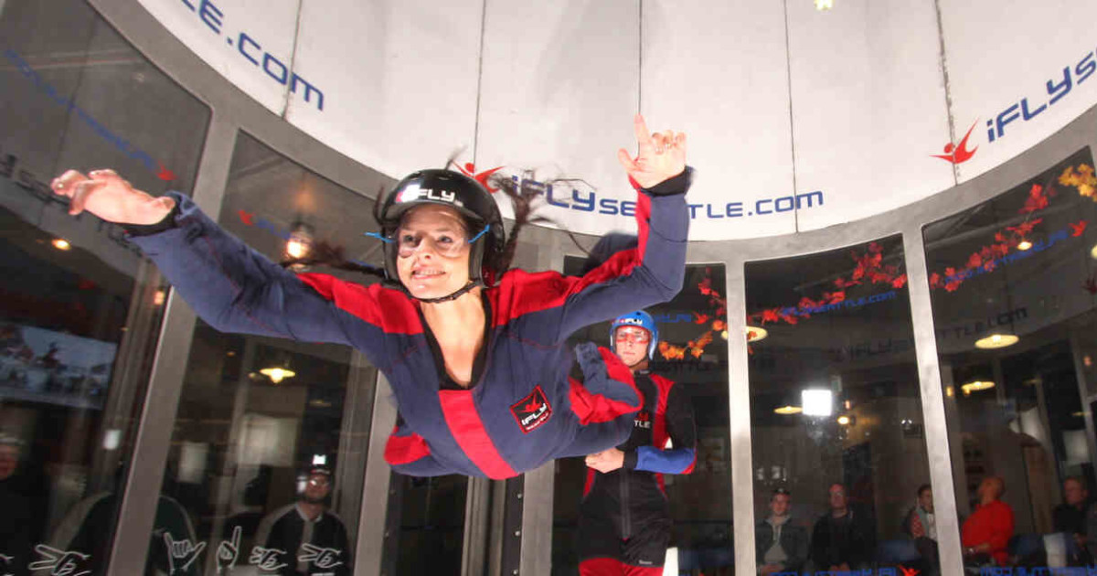 Save $20 off Indoor Skydiving at iFly Seattle’s Vertical Wind