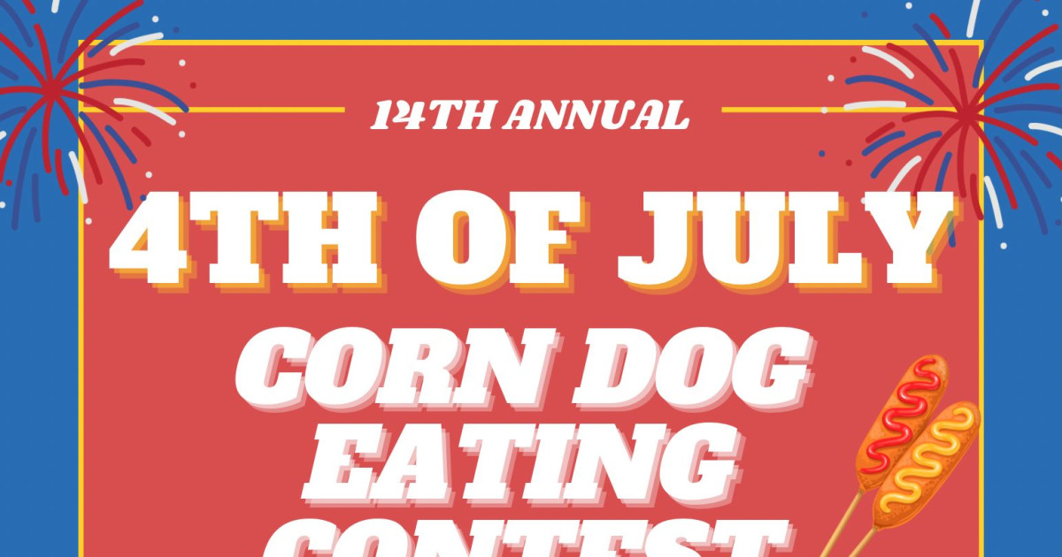4th of July Corn dog eating contest! in Austin at Black Sheep Lodge