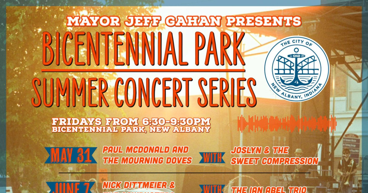 Bicentennial Park Summer Concert Series in New Albany at