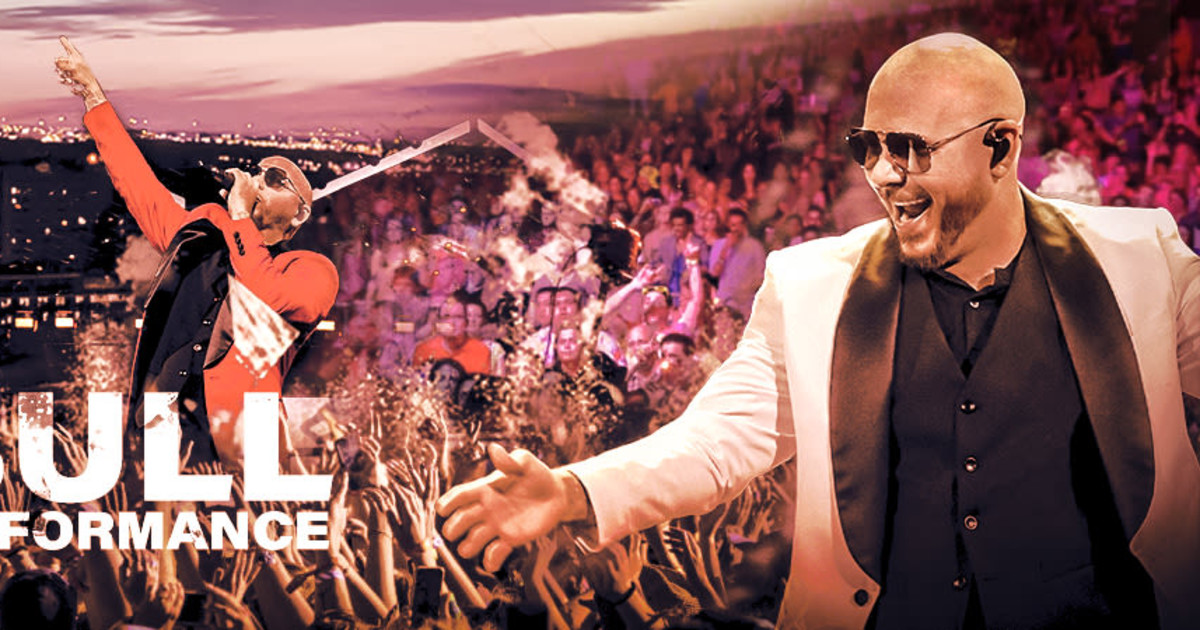 Pitbull SEC Concert in Austin at UT Campus at the Tower