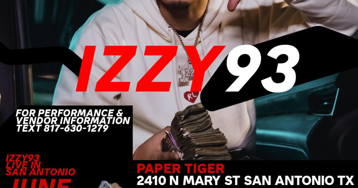Izzy93 in San Antonio at Paper Tiger