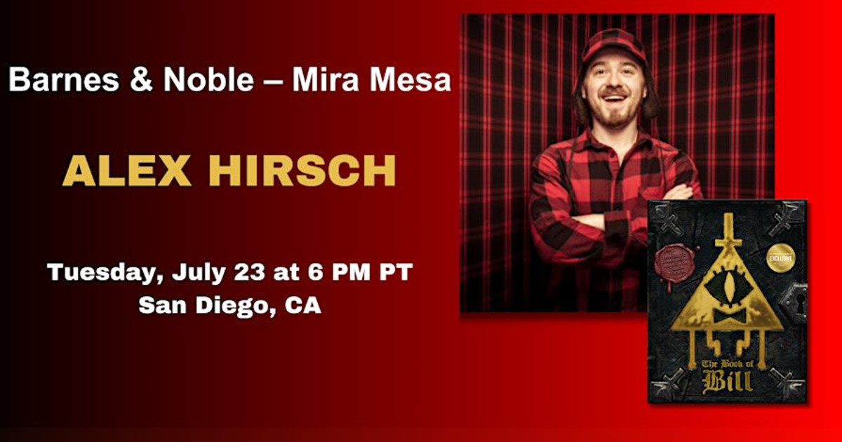 Gravity Falls Creator Alex Hirsch Book Signing in San Diego at