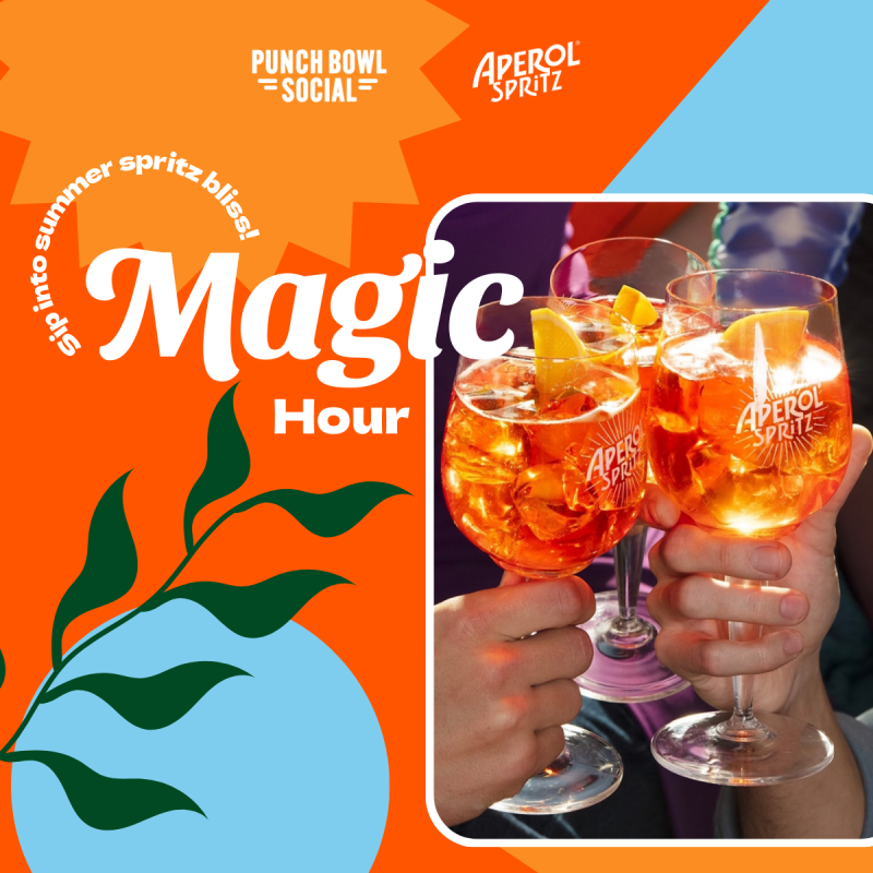 Magic Hour: Aperol Spritz Patio Pop Up in Austin at Punch Bowl