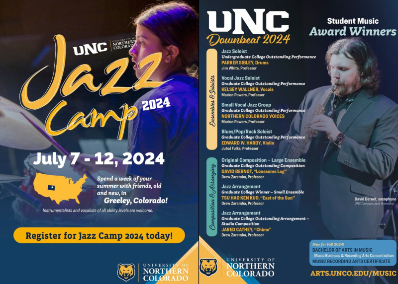 2024 UNC Jazz Camp (Concerts) in Greeley at UNC Campus Commons