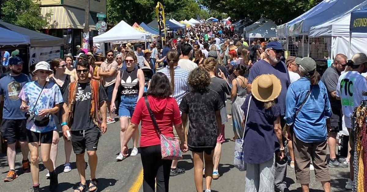 Mississippi Street Fair in Portland at N. Mississippi Ave. from