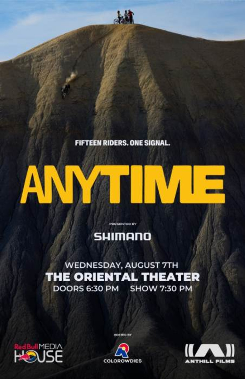 Anytime (Mountain Bike Film) in Denver at Oriental Theater