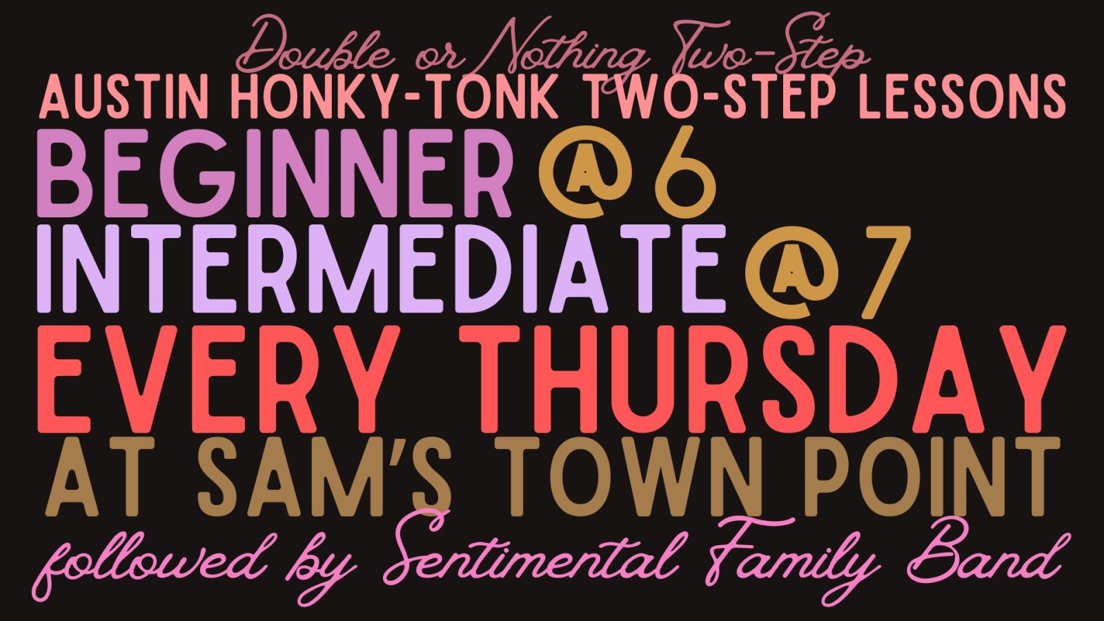 Beginner TWO STEP DANCE LESSONS w/ Music by Sentimental Family