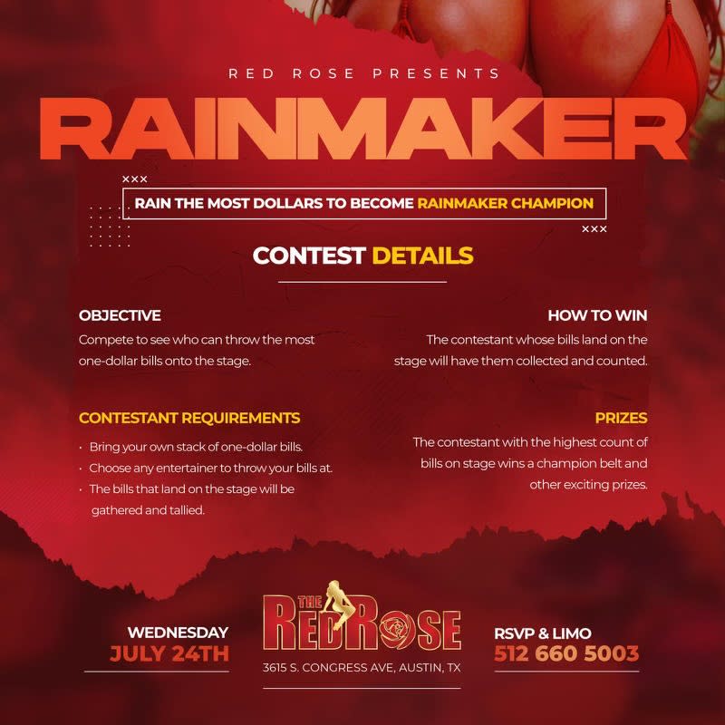 RAINMAKER: A Kofi Celebration in Austin at Red Rose Cabaret