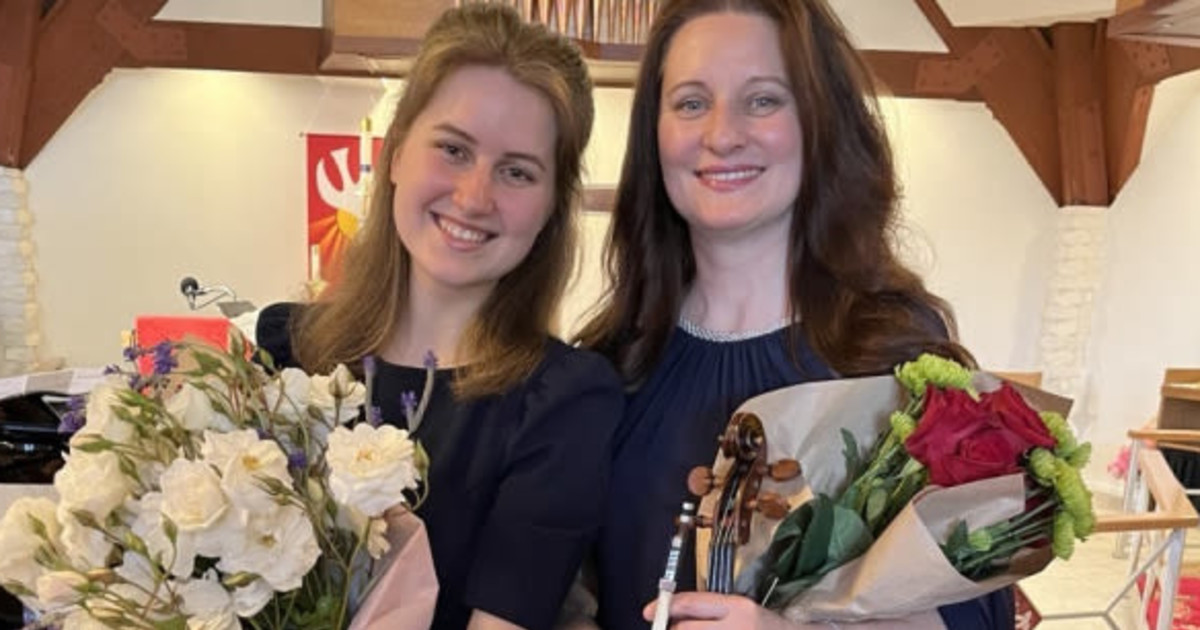 Pianist Anna Kovaleva and Violinist Elena Kovaleva in Concert in