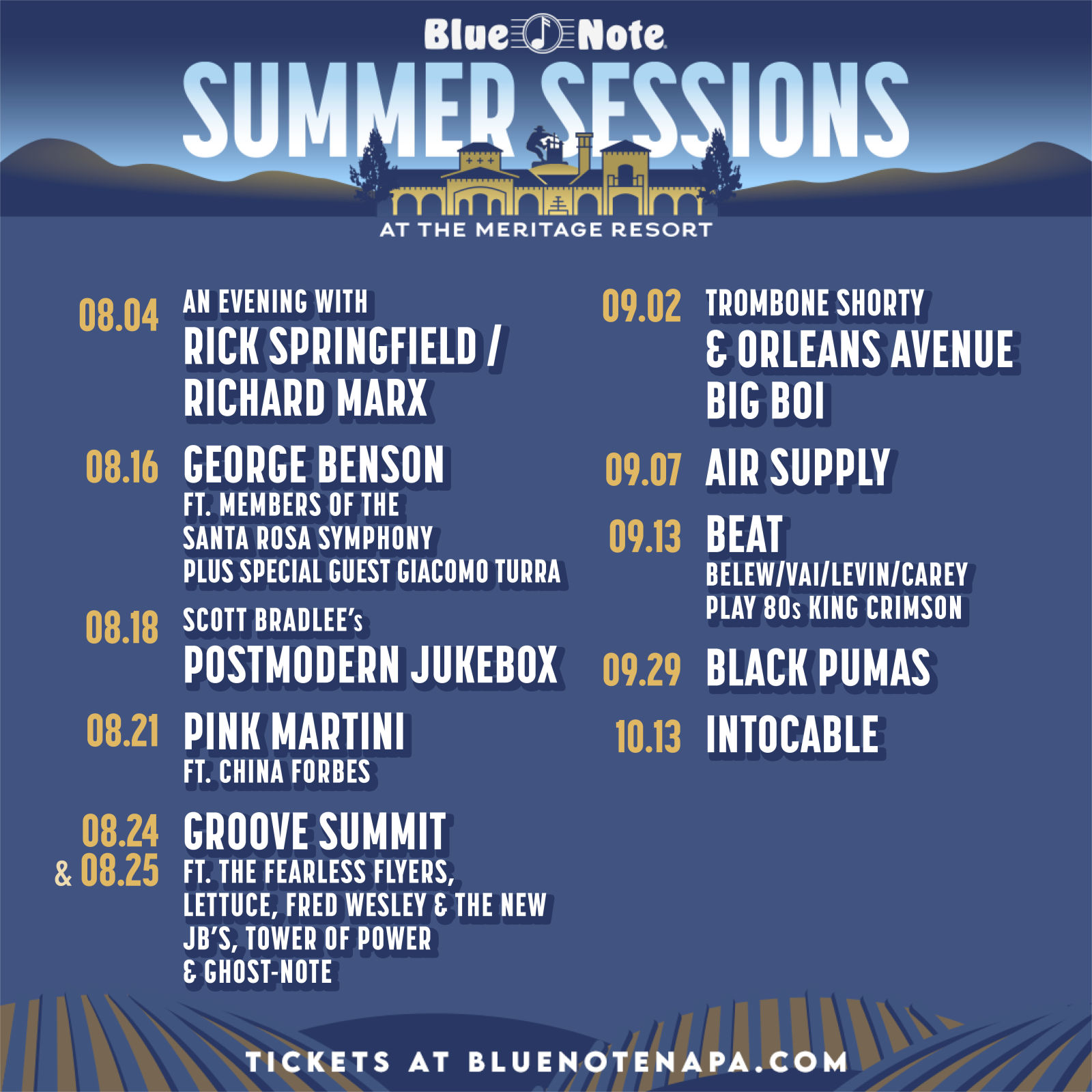 Napa Staycation + Concert Giveaway in Napa at Meritage Resort and