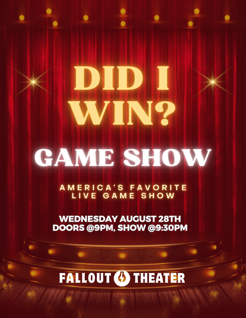 Did I Win? Live Game Show in Austin at Fallout Theater