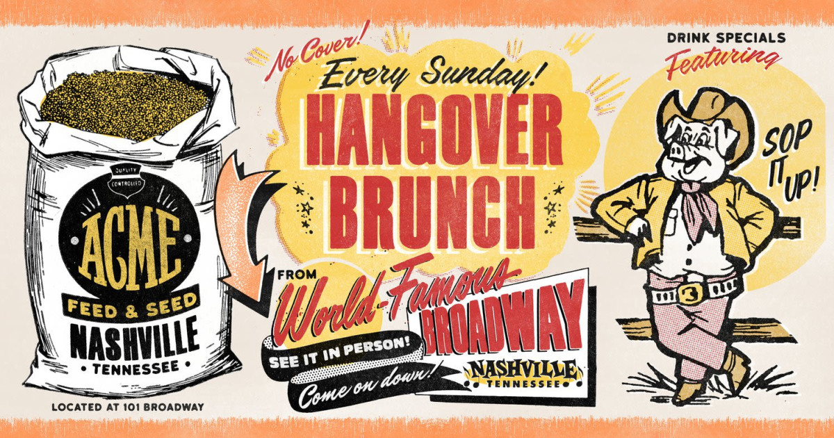 Hangover Brunch ft. Kateri Farrell in Nashville at Acme Feed and