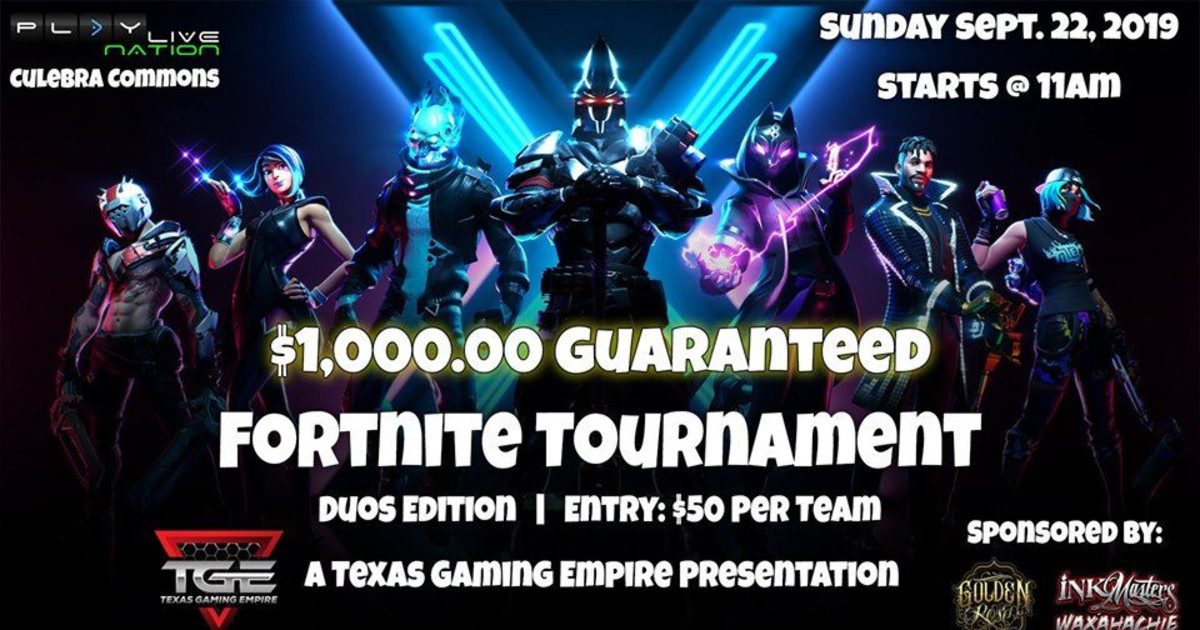 $1k Guaranteed Fortnite Tournament in San Antonio at PLAYlive