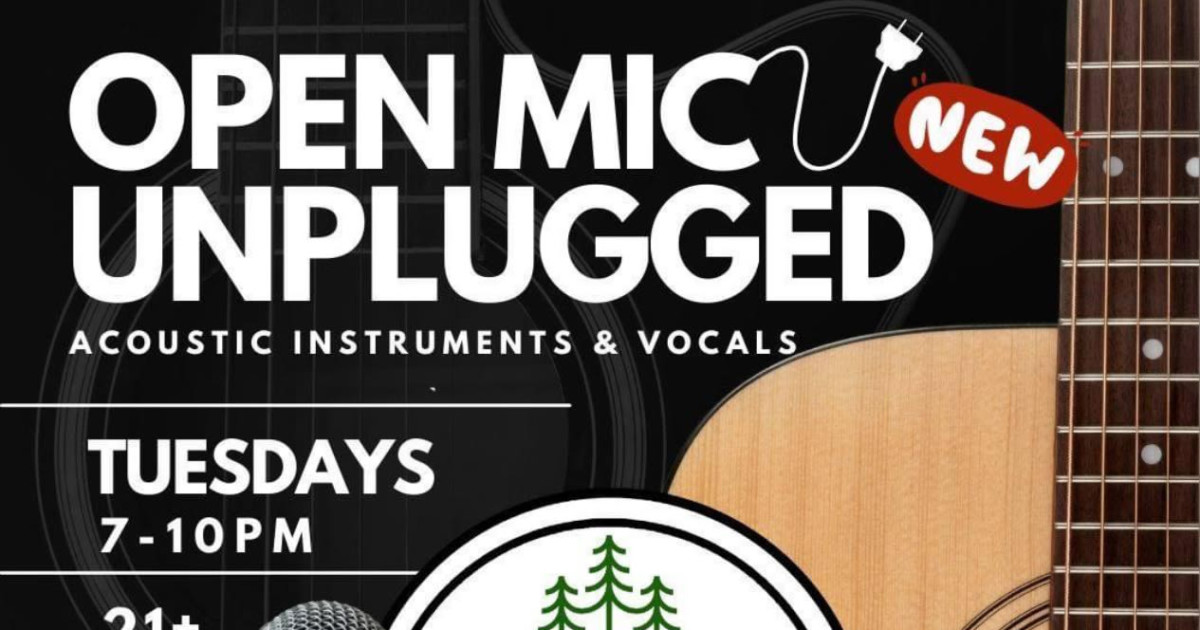 Open Mic – UNPLUGGED in New Albany at The Enchanted Forest & Music