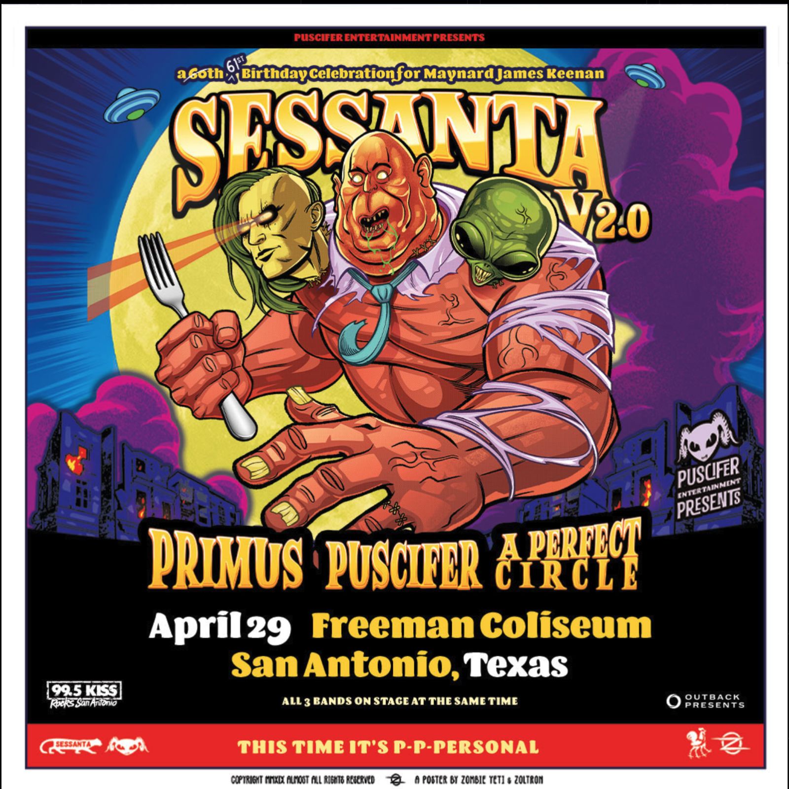 SESSANTA V 2.0: Primus, Puscifer, A Perfect Circle in San Antonio