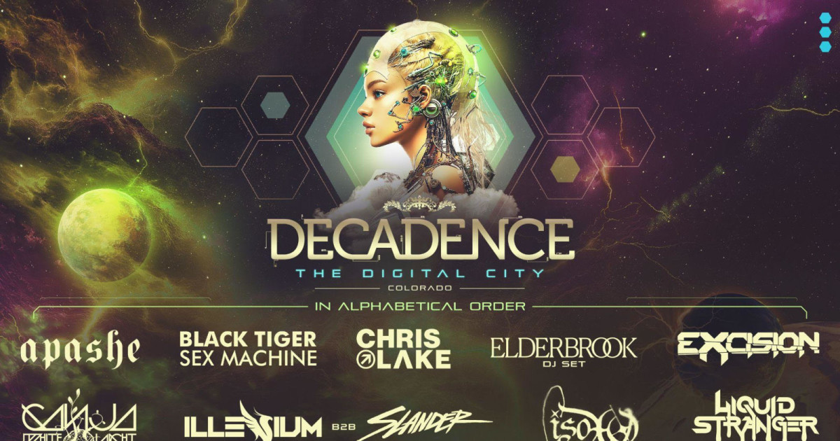 decadence 2024 dates