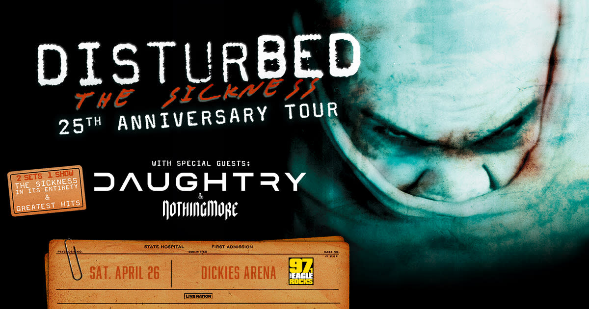 Disturbed: The Sickness 25th Anniversary Tour in Fort Worth at