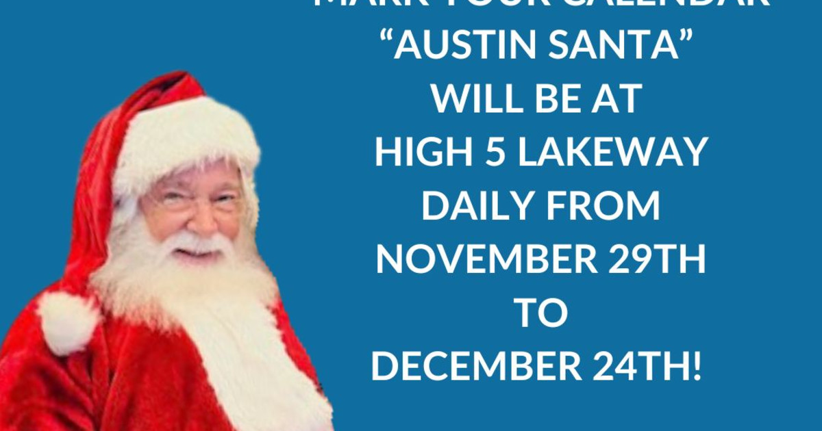 "Austin Santa" is coming to High 5 Lakeway! | Do512 Family