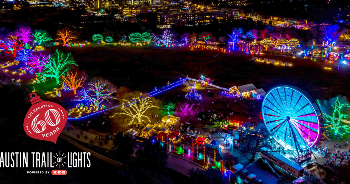 UT Night at Austin Trail of Lights in Austin at Zilker Park