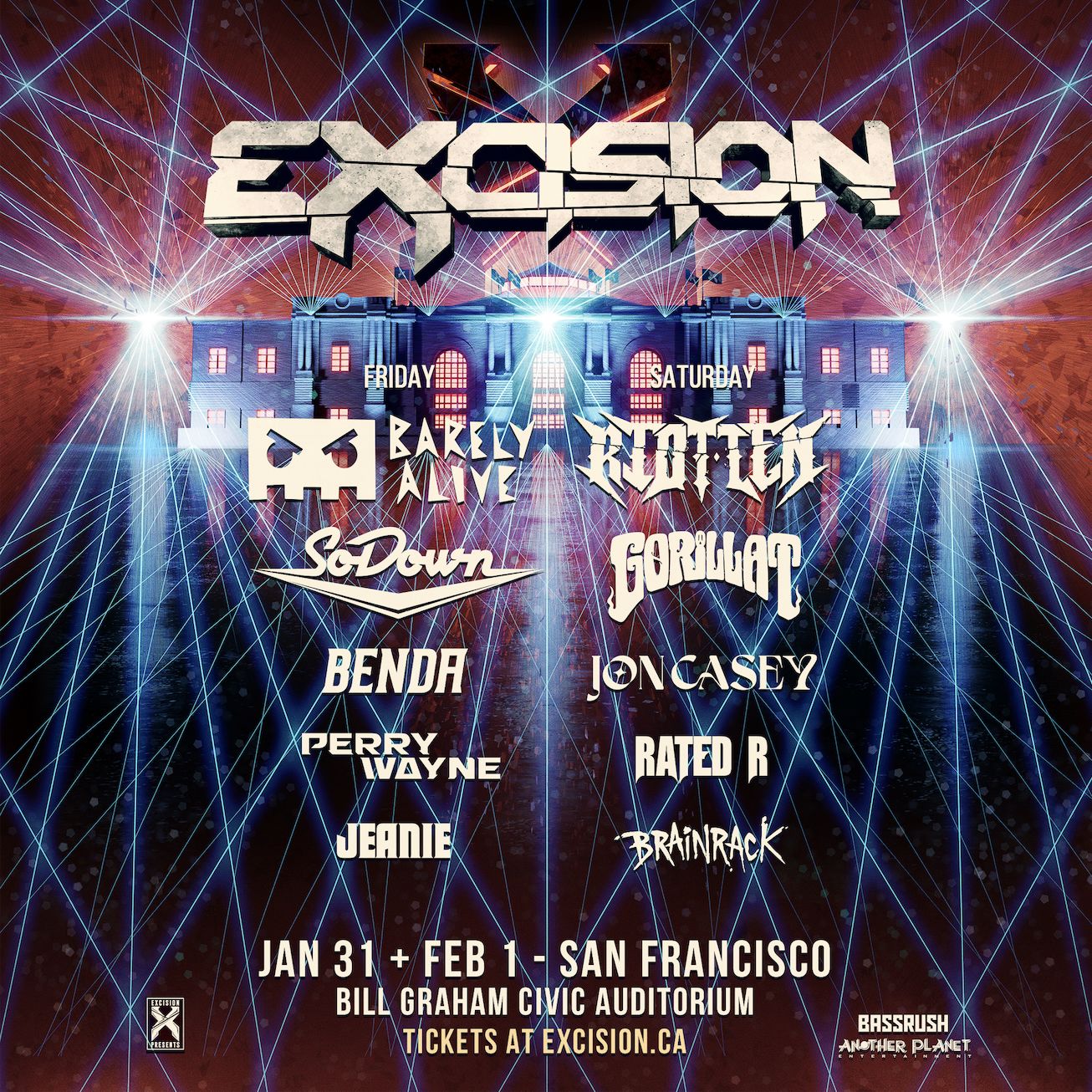 Excision in San Francisco at Bill Graham Civic Auditorium