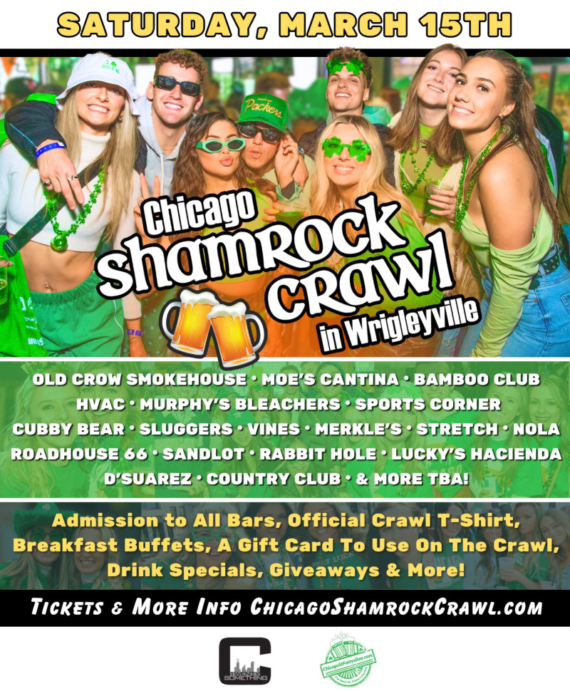 Chicago Shamrock Crawl in Chicago at Wrigleyville's Best Bars!