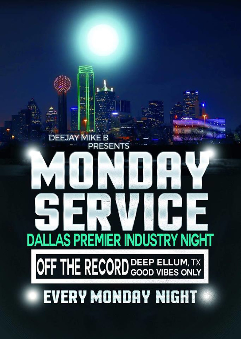 Monday Service In Dallas At Off The Record monday-service-in-dallas-at-off-the-record