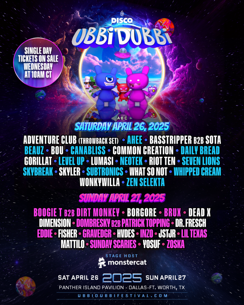 Ubbi Dubbi 2025 in Fort Worth at Panther Island Pavilion
