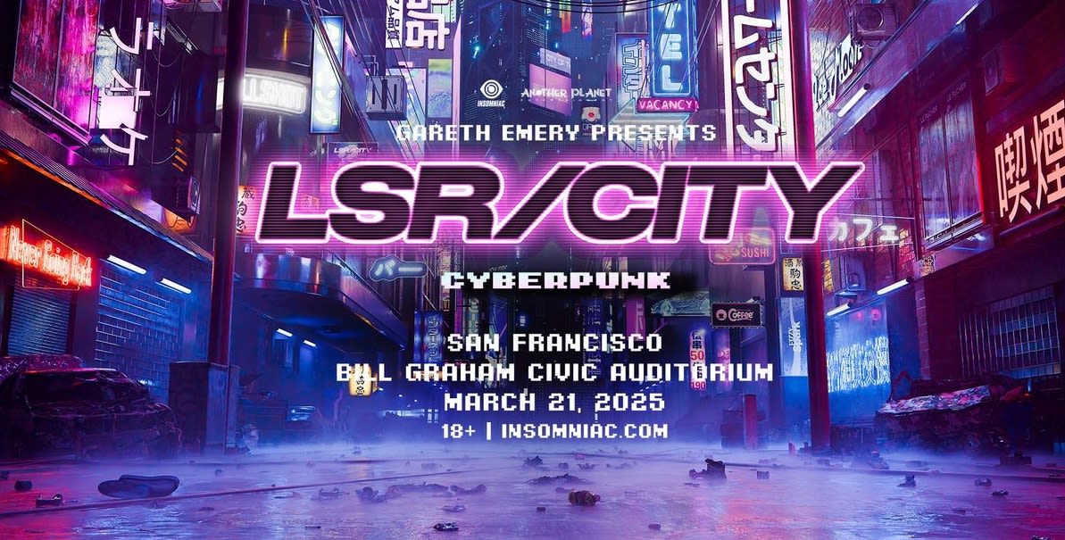 Gareth Emery - LSR/CITY: CYBERPUNK in San Francisco at Bill
