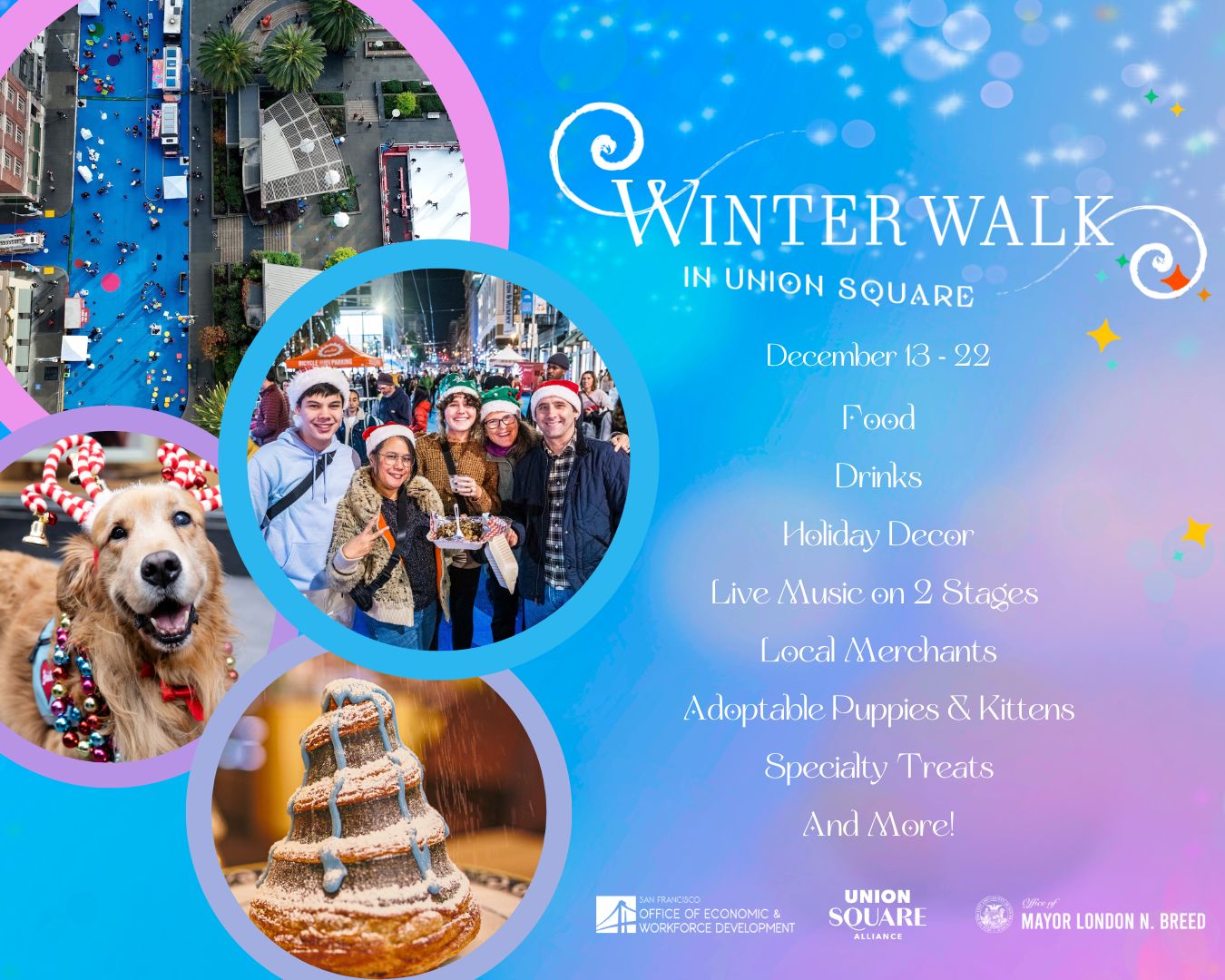 Winter Walk 2024 in San Francisco at Union Square