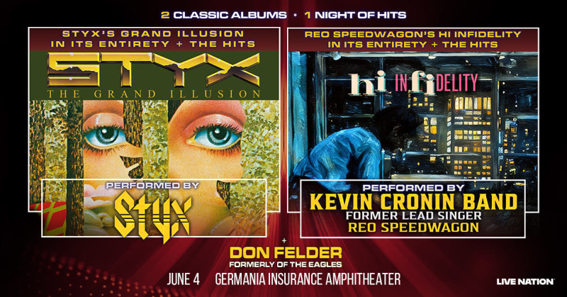 Styx & Kevin Cronin + Don Felder: The Brotherhood of Rock Tour in