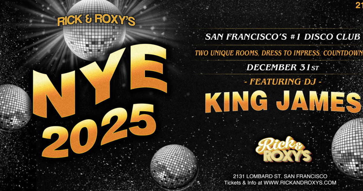 DISCO FEVER NYE 2025 in San Francisco at Rick & Roxy's