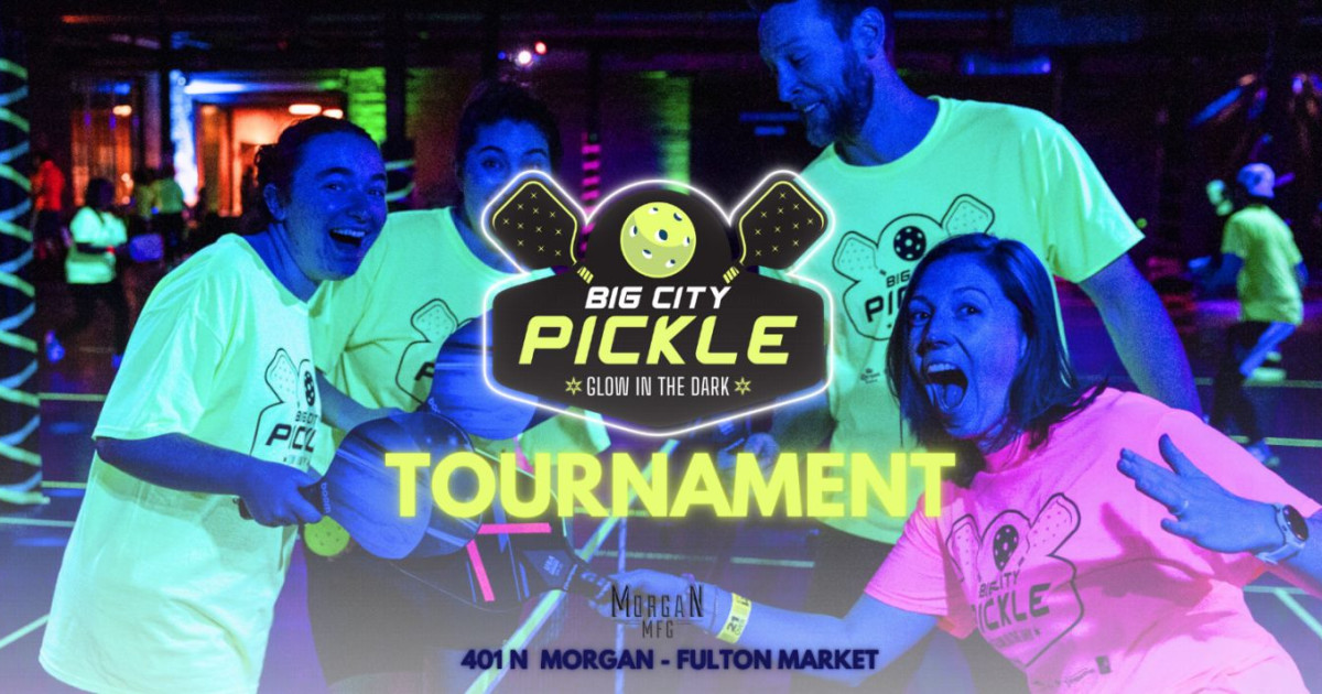 Glow-in-the-Dark Pickleball Tournament in Chicago at Morgan